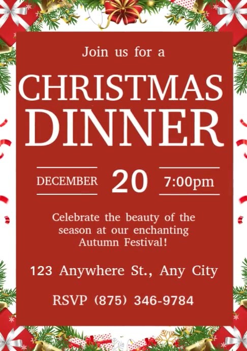 Christmas Dinner Offer Template | PosterMyWall