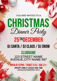 Christmas Dinner Party Template | PosterMyWall