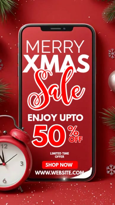 Christmas Discount Template | PosterMyWall