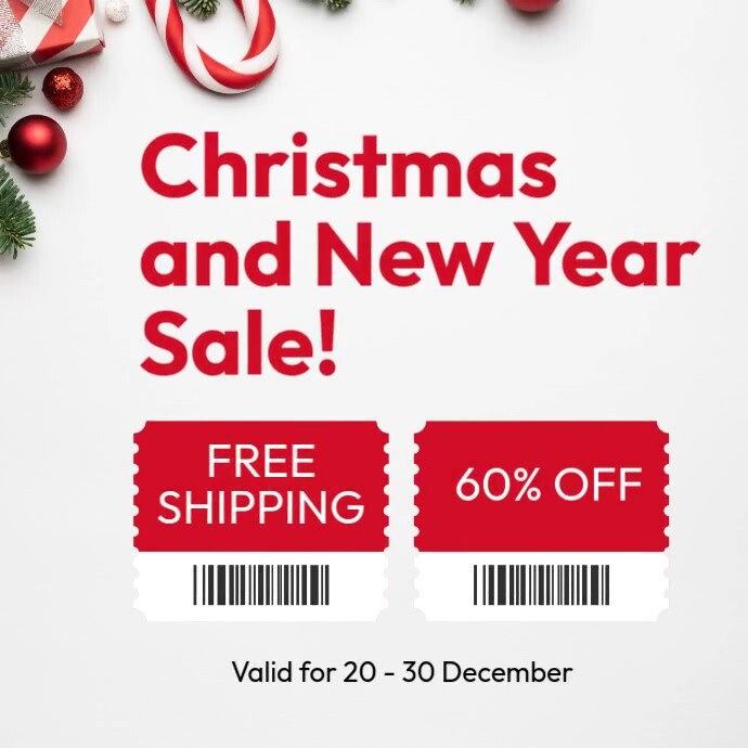 Christmas Discount Template | PosterMyWall