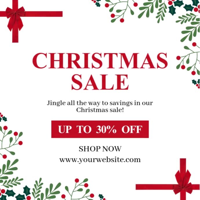 Christmas Discount Template | PosterMyWall