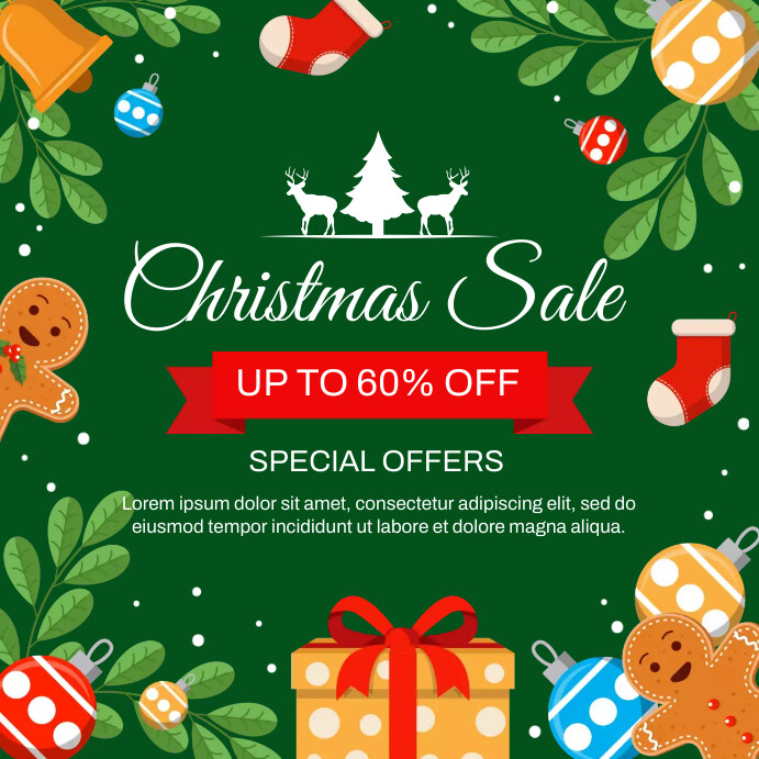 Christmas Discount Template | PosterMyWall