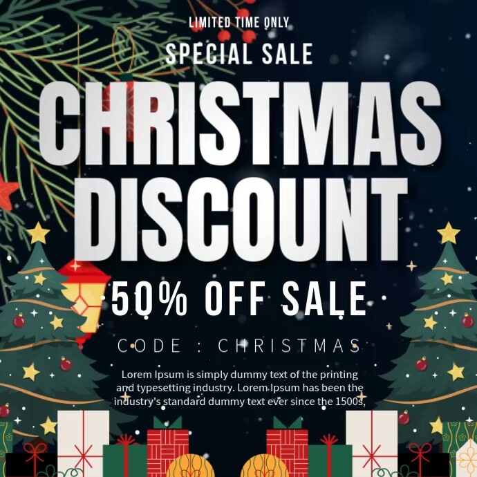 Copy of Christmas Discount | PosterMyWall