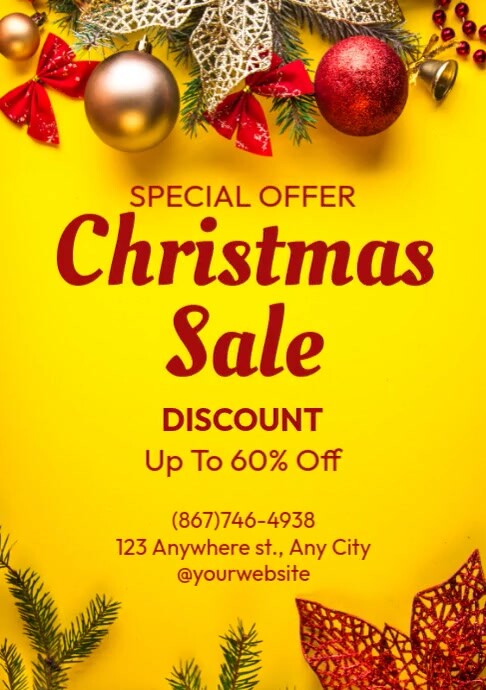 Christmas Discount Template | PosterMyWall