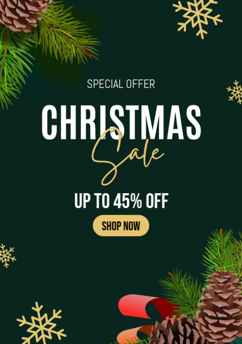 Christmas discount offer Template | PosterMyWall