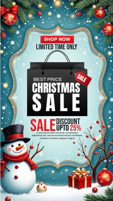 Christmas Discount Sale Template | PosterMyWall