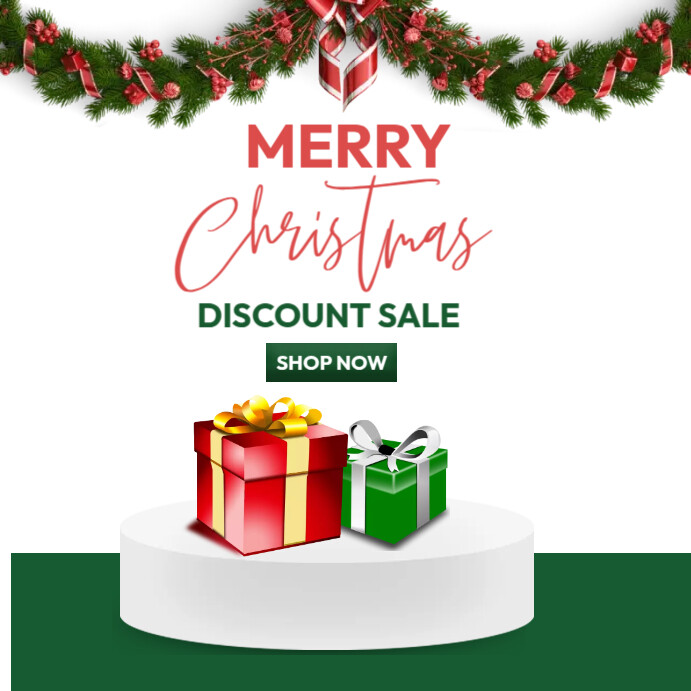 Christmas Discount Sale Template | PosterMyWall
