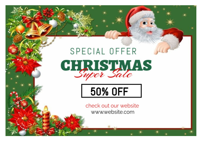 Christmas Discount Sale Template | PosterMyWall