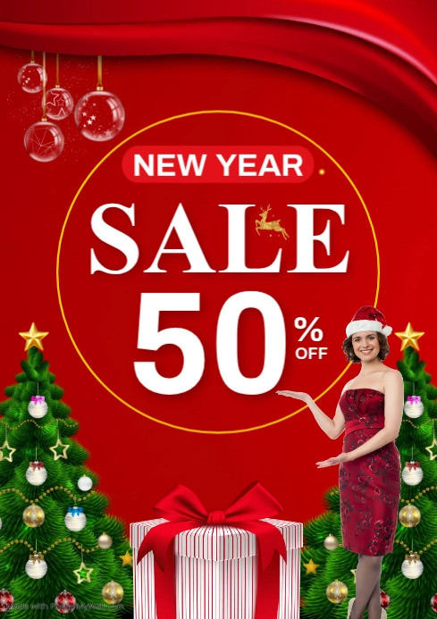 Modèle Christmas discount sale flyers templates | PosterMyWall
