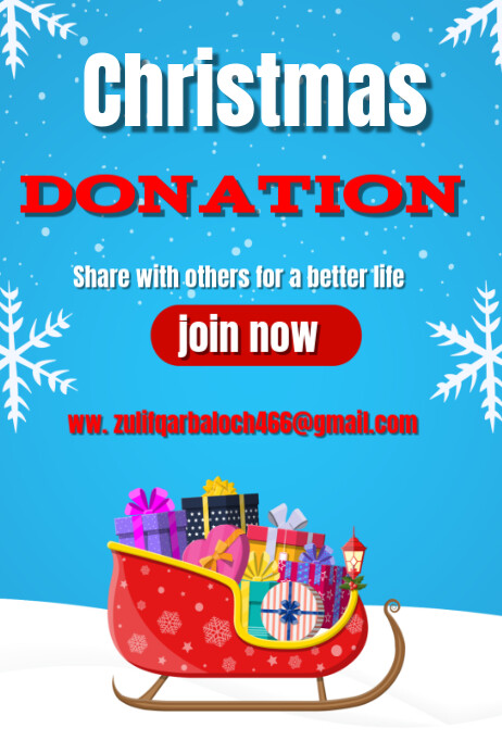 Copy of Christmas donation | PosterMyWall