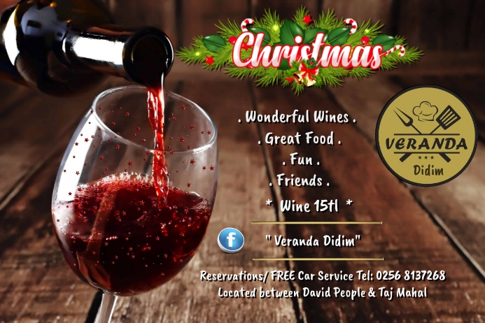 Christmas Drinks Template | PosterMyWall