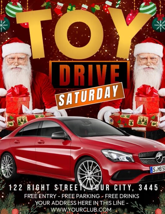 Plantilla de Christmas Drive | PosterMyWall