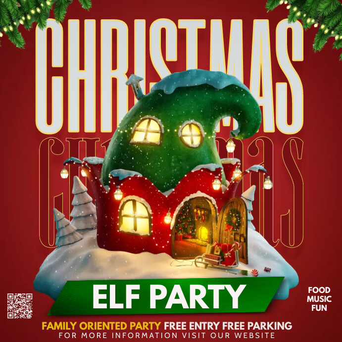Copy of Christmas elf party | PosterMyWall