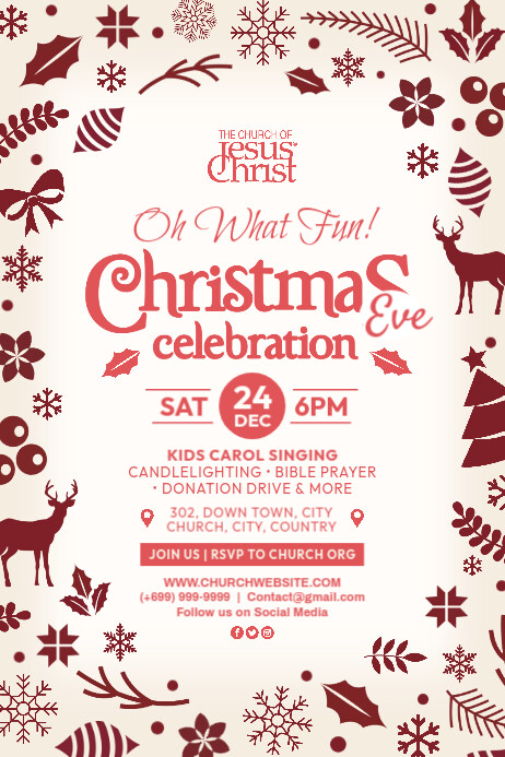 Christmas Eve Celebration Template | PosterMyWall
