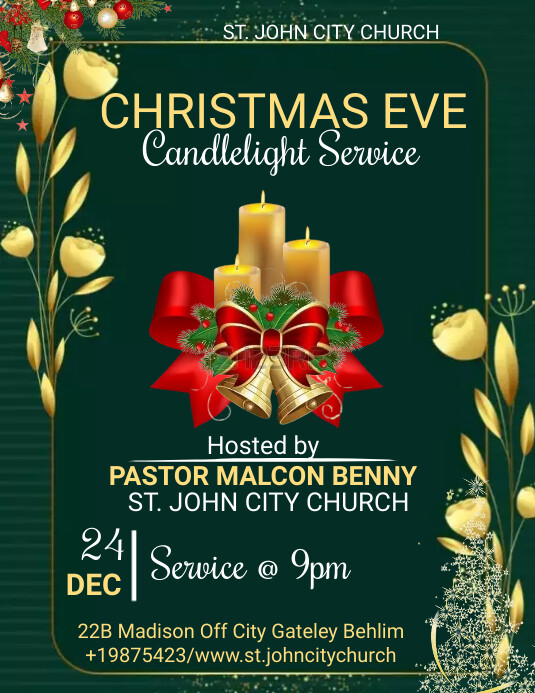Christmas eve Template | PosterMyWall