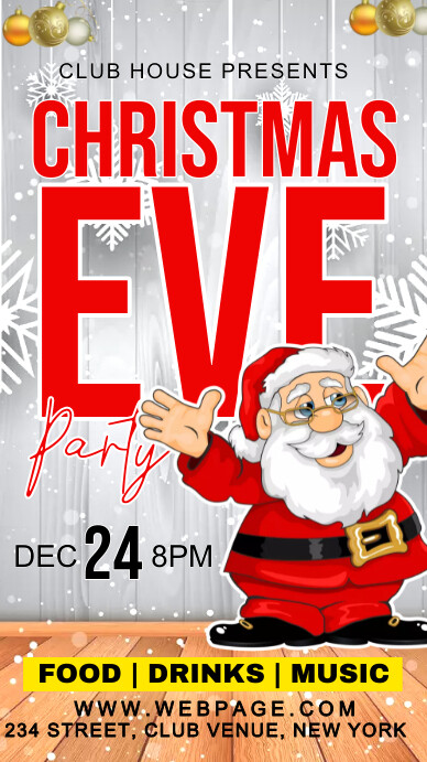 christmas eve Template | PosterMyWall