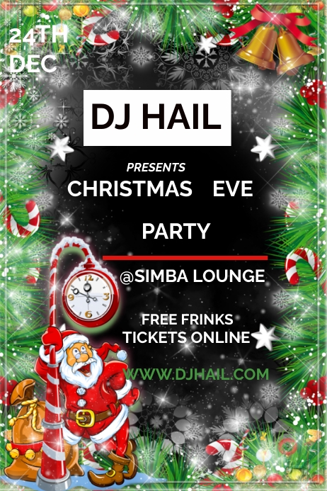 CHRISTMAS EVE POSTER Template | PosterMyWall