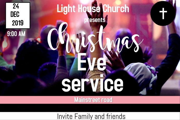 Christmas Eve Service Template | PosterMyWall