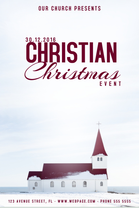Copy of Christmas Event Concert Poster Template church | PosterMyWall