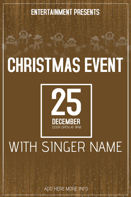 Copy of Christmas Event Concert Poster Template | PosterMyWall