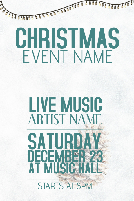 Christmas Event Concert Poster Template | PosterMyWall