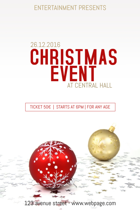 Christmas Event Concert Poster Template | PosterMyWall
