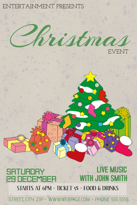Christmas Event Concert Poster Template kids | PosterMyWall