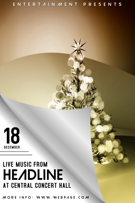 Christmas Event Concert Poster Template | PosterMyWall