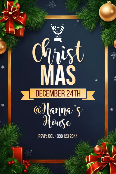 Christmas Event Templat | PosterMyWall