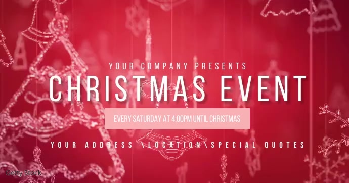Christmas Event Facebook Banner Event Template | PosterMyWall