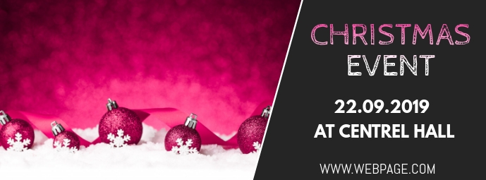 Copy of Christmas event facebook cover template | PosterMyWall