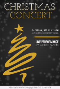 Christmas Event Concert Poster Template | PosterMyWall