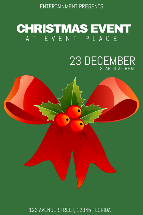 Christmas Event festival Concert Poster Template | PosterMyWall