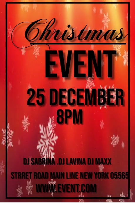 Christmas event flyer template (1) | PosterMyWall