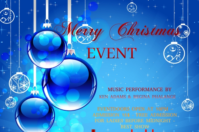 Christmas event flyer template (1) | PosterMyWall