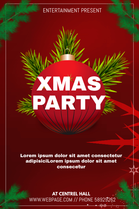 Christmas event flyer template | PosterMyWall