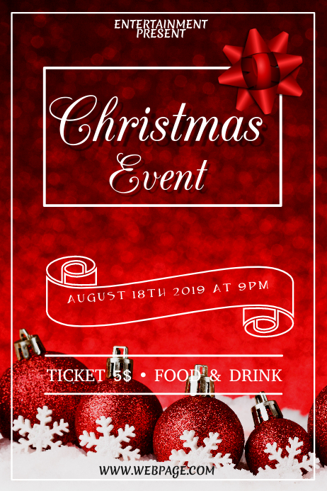 Christmas event flyer template | PosterMyWall