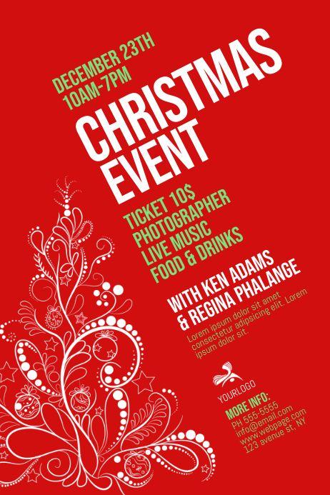 Christmas Event Flyer Template | PosterMyWall
