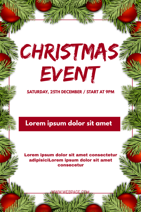 Christmas event flyer template | PosterMyWall