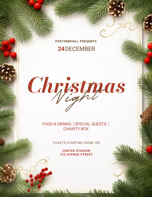 Christmas Event flyer template | PosterMyWall