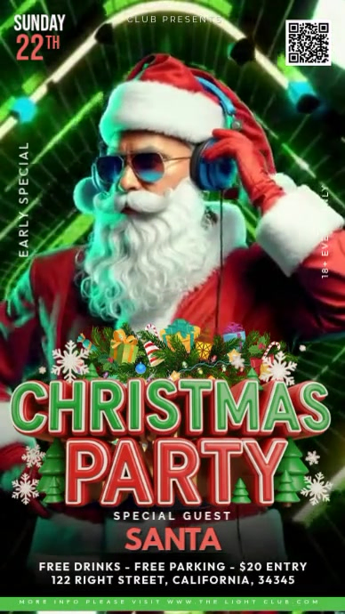 Christmas Event Party Template | PosterMyWall