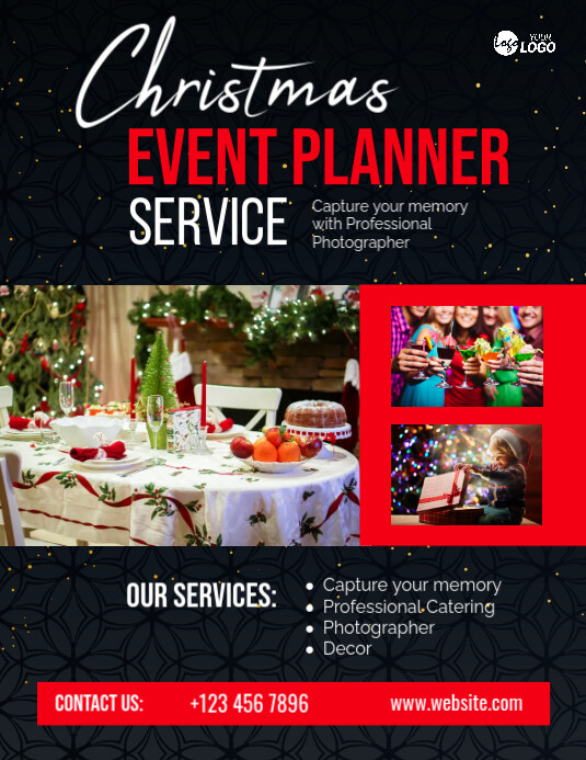 Copy of Christmas Event Planner Service Flyer | PosterMyWall