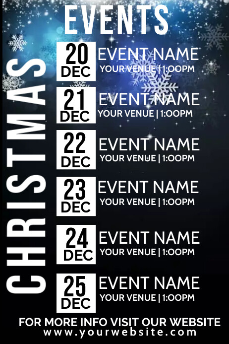Plantilla de christmas event poster | PosterMyWall