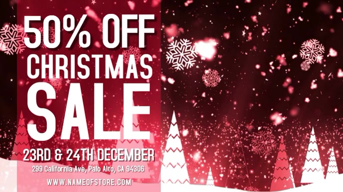 Christmas Event Video Template | PosterMyWall