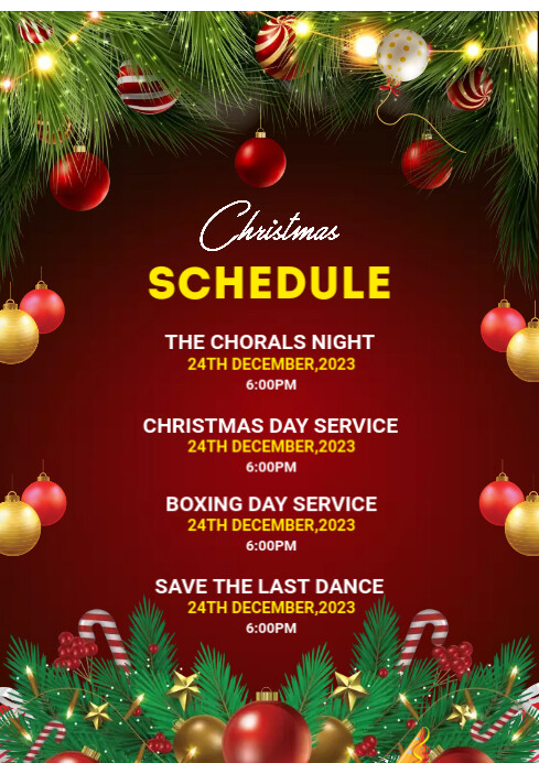 Christmas events flyer template | PosterMyWall