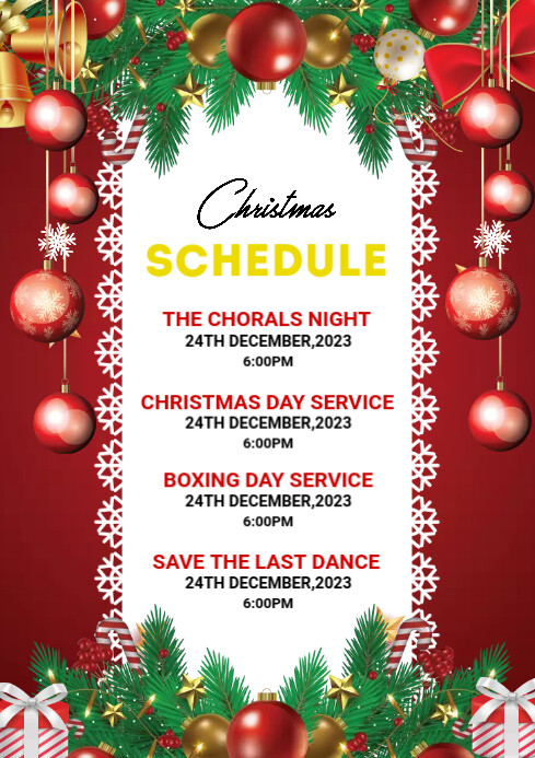Christmas events flyer template | PosterMyWall