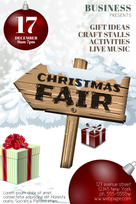 Christmas Fair Flyer Template | PosterMyWall