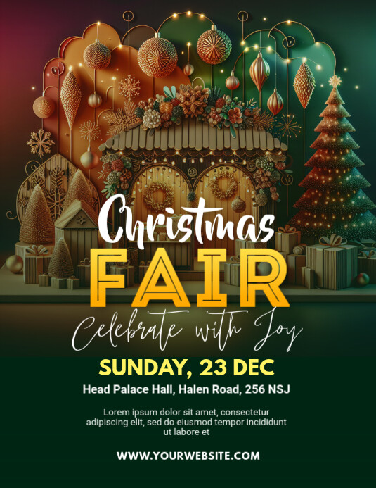 Christmas Fair Flyer Template | PosterMyWall