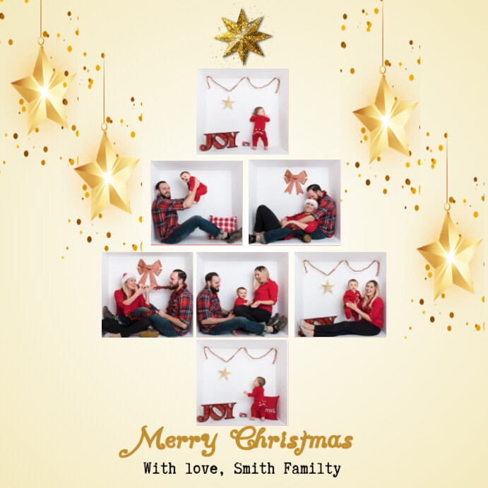 Christmas Family card Template | PosterMyWall