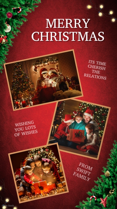 Christmas family collage Template | PosterMyWall